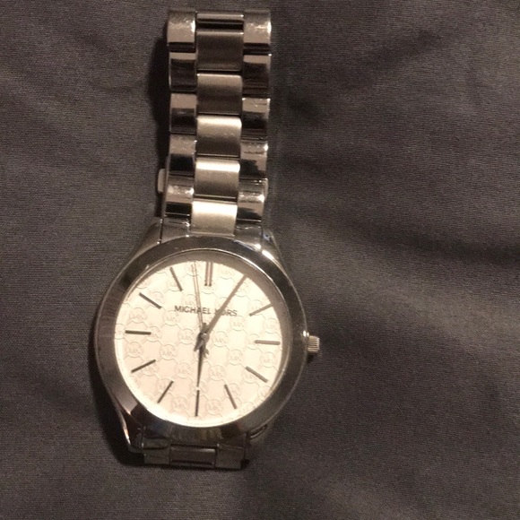 Michael Kors | Accessories | Two Womens Michael Kors Silver Watches ...